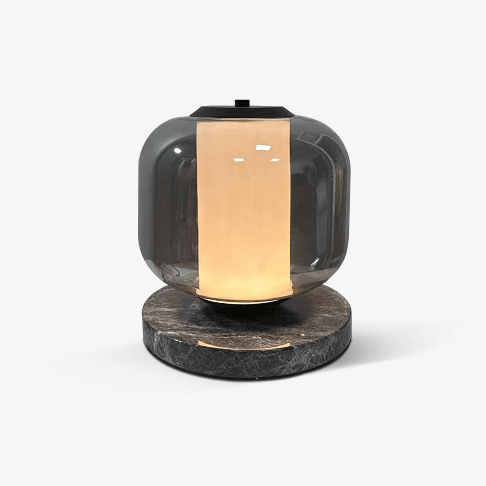 Jagmag Eira Marble Table Lamp | Modern Black & Gray Design – Jagmag Lights